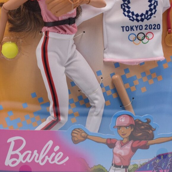 Mattel | Toys | Barbie Olympic Games Tokyo 220 Softball Baseball Doll ...
